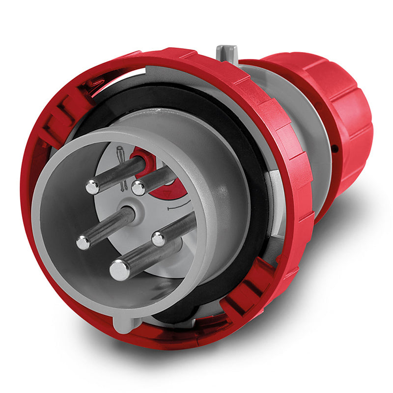 218.3237RV SCAME Optima Reverse IEC Plug 32A 3P+N+E 6h IP66/IP67/IP69